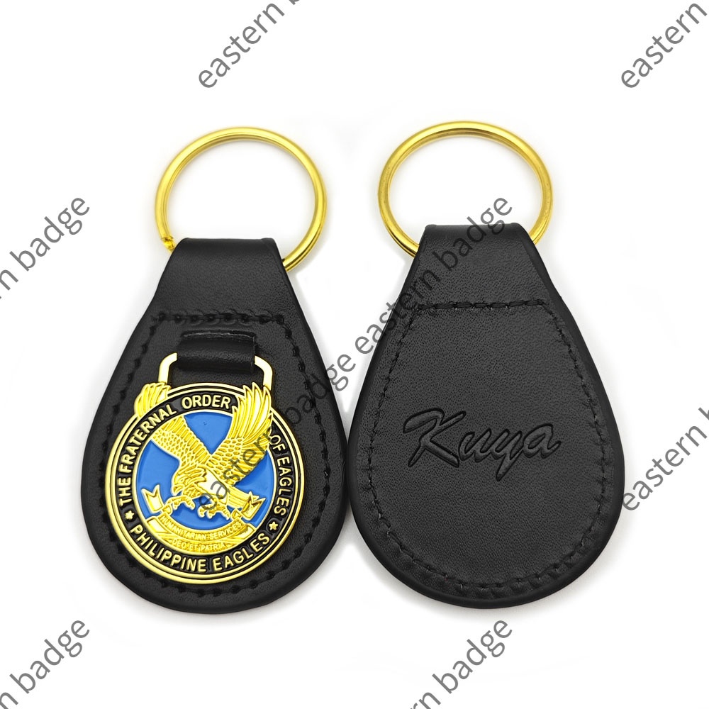 Philippines eagle leather keychain